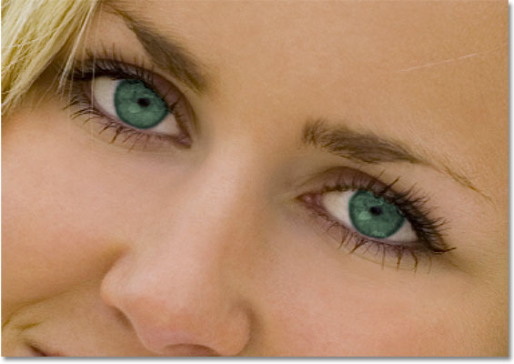 Changing Eye Color In An Image With Photoshop