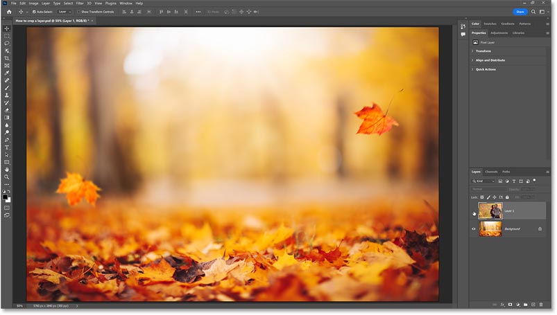 How To Crop A Single Layer In Photoshop 2022 