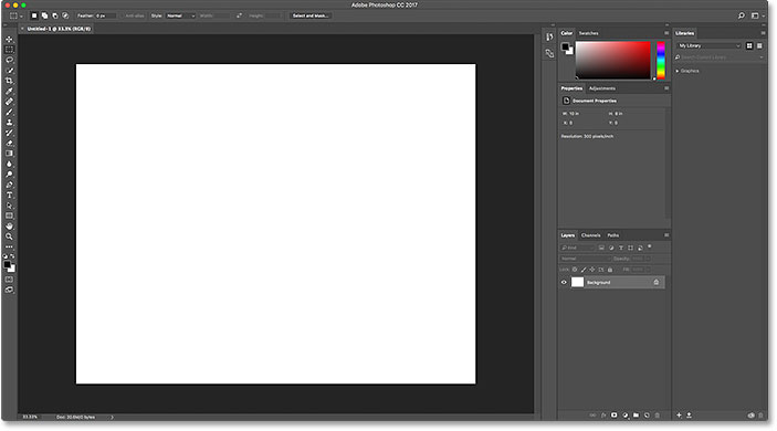 How To Create A New Document In Photoshop CC
