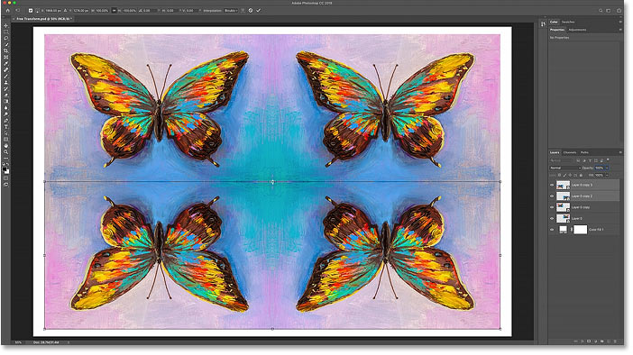 Free Transform in Photoshop CC 2019 - Complete Guide