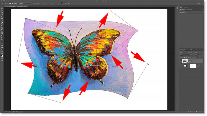 Free Transform in Photoshop CC 2019 - Complete Guide