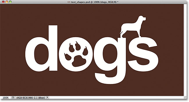 Combining Text With Shapes In Photoshop