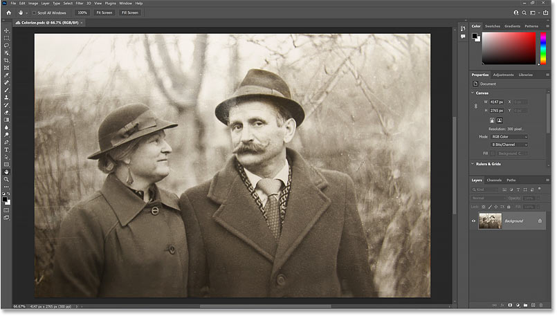 How To Color Black And White Photos With Photoshop s Colorize Filter