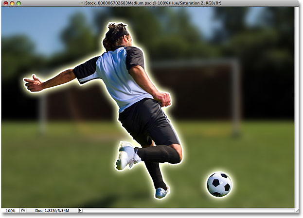 Outlining The Action Photoshop Tutorial