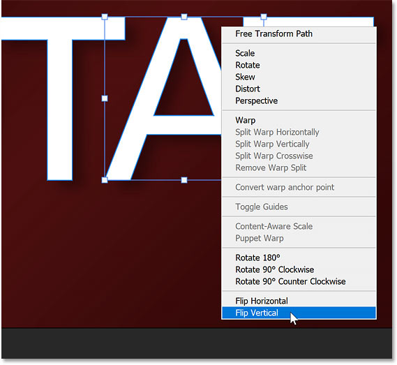 How To Flip And Rotate Letters In Photoshop Techno Fashion